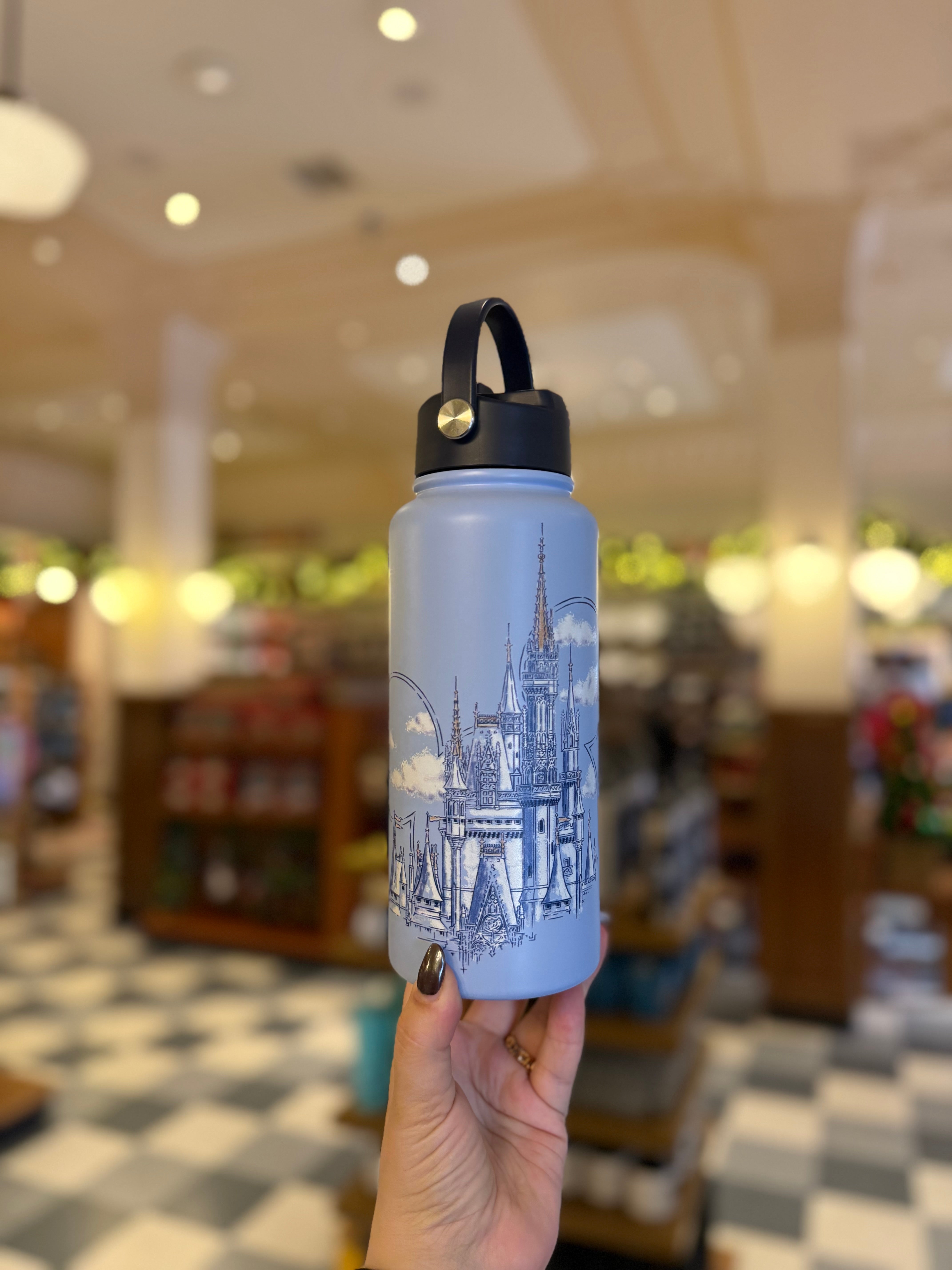 Walt Disney World Castle Gold and Grey Bottle – Neverland Delivery